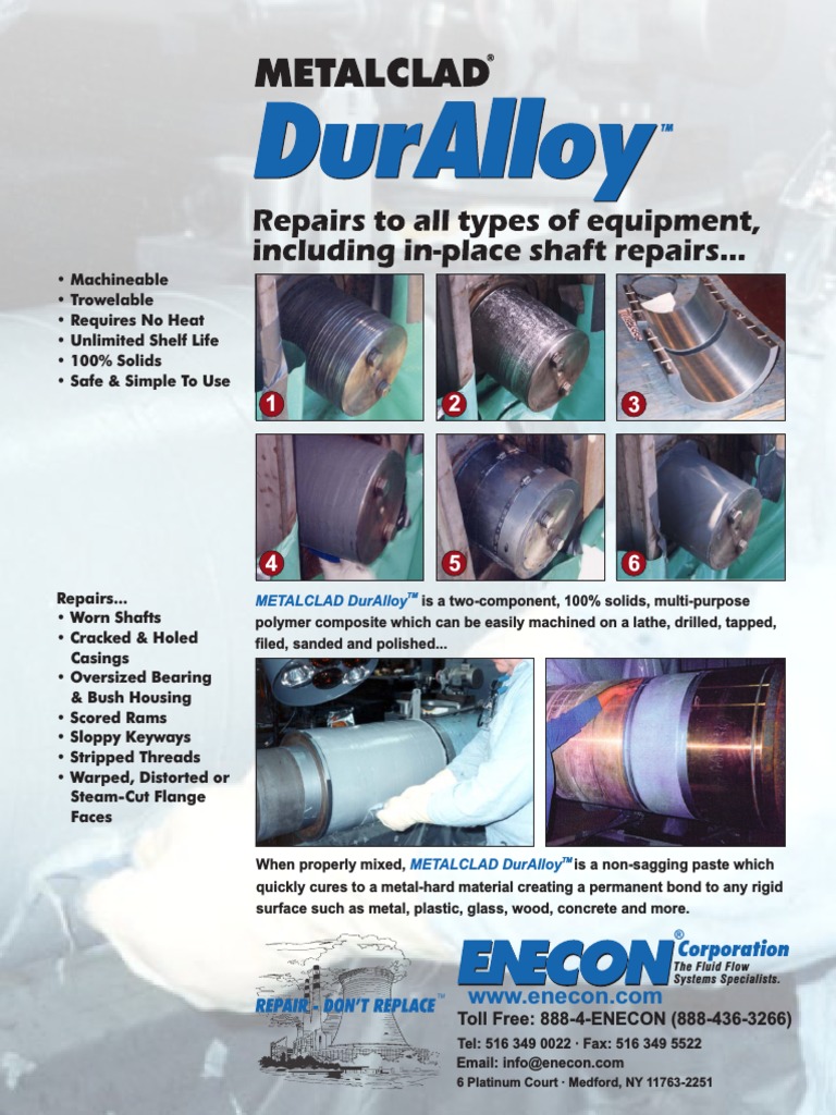 METALCLAD DurAlloy™ | PDF | Ethanol | Strength Of Materials