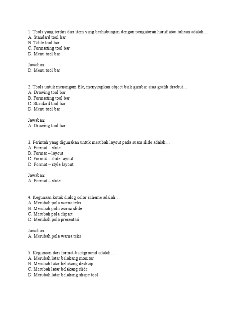 Soal-Soal TIK Mulok | PDF
