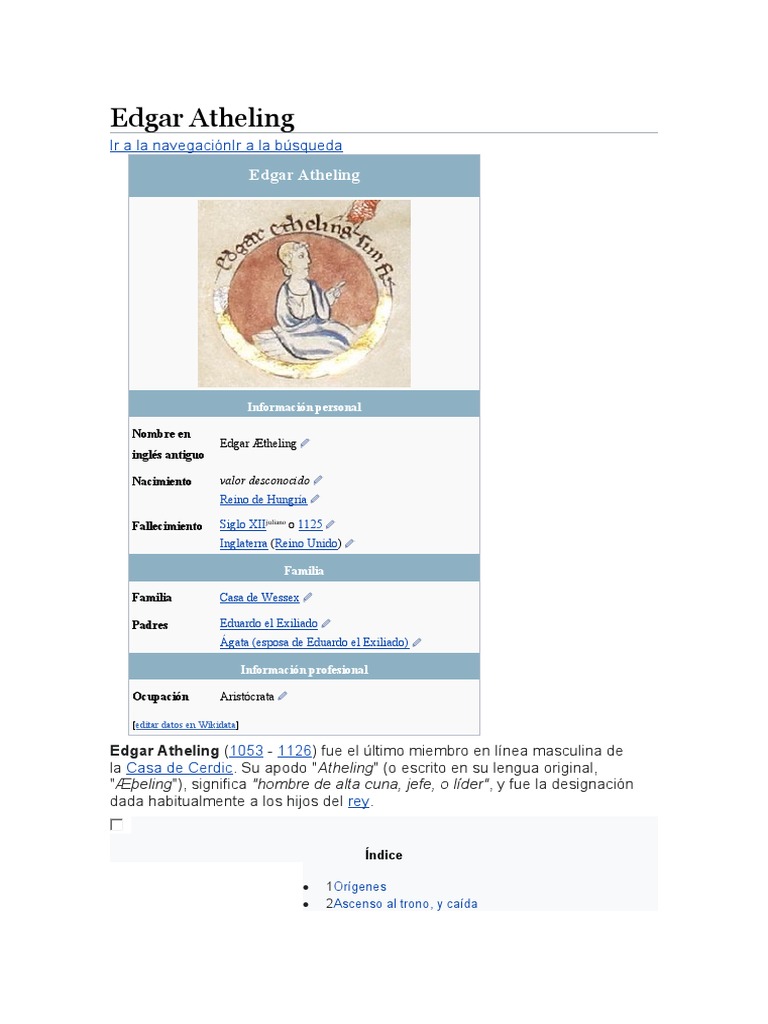 Edgar Atheling | PDF