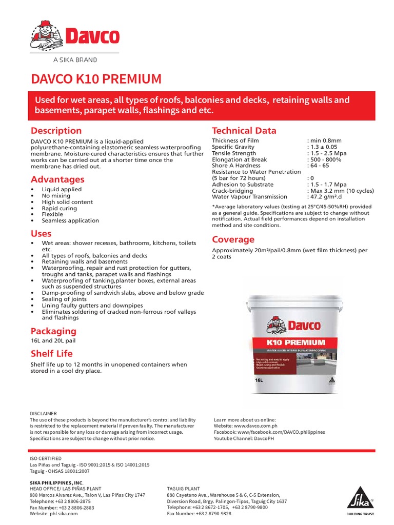 Davco k10 Premium | PDF