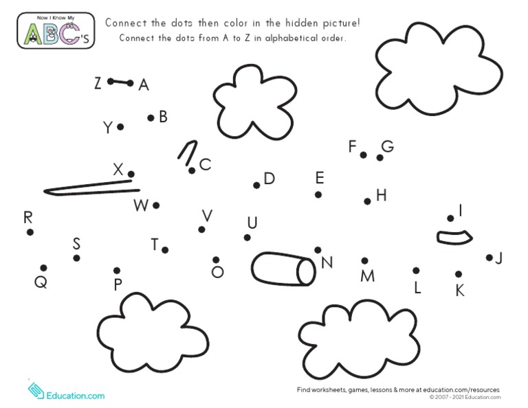 Connect The Dots Letters Plane Prek | PDF