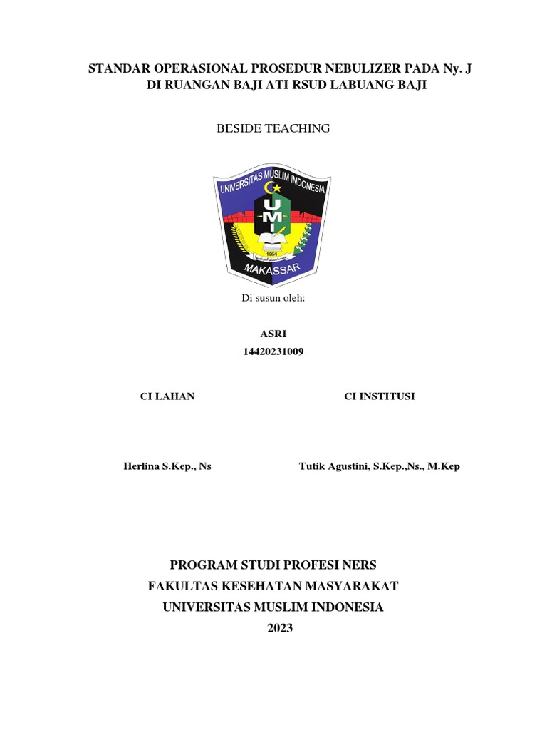 Sop KDK Asri 14420231009 (Nebu Dan Ekg) | PDF | Sains & Matematika