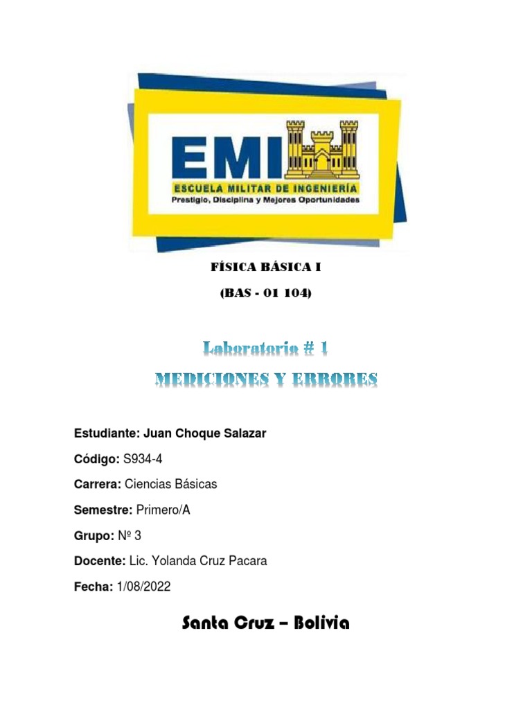 Modelo de Informe de Laboratorio | PDF