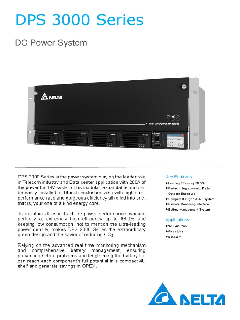 DPS3000 | PDF | Alternating Current | Rectifier