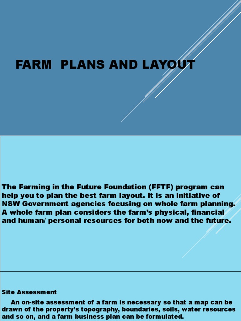 Farm Plans and Layout | Download Free PDF | Agriculture | Plants