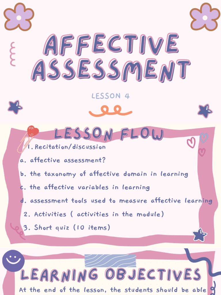 Affective Assessment | PDF | Affect (Psychology) | Learning
