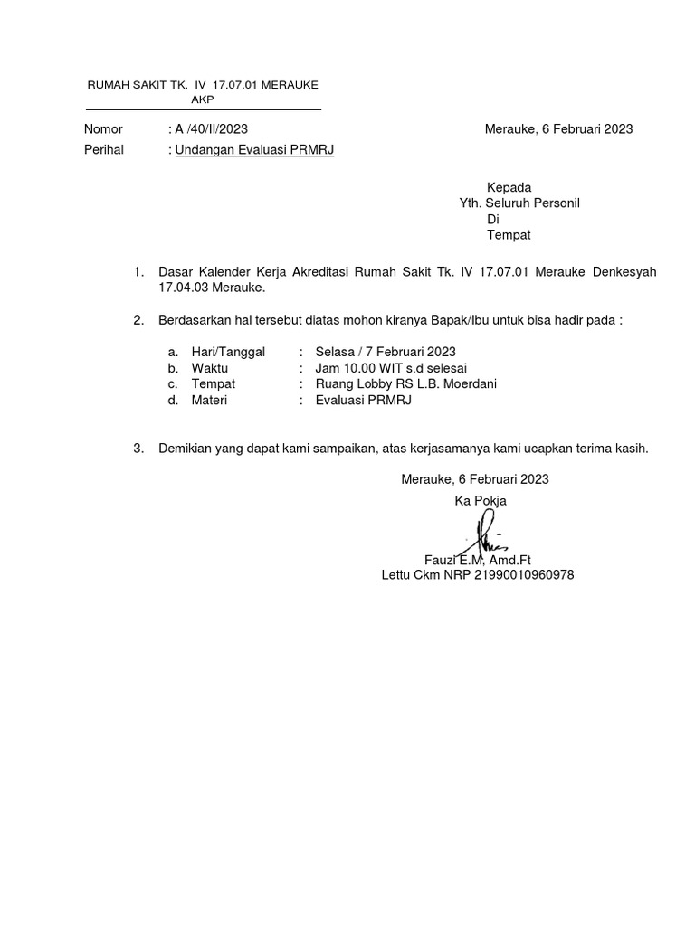UMAN Evaluasi PRMRJ | PDF