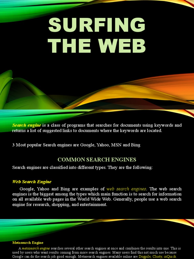 Surfing The Web | PDF | Computers
