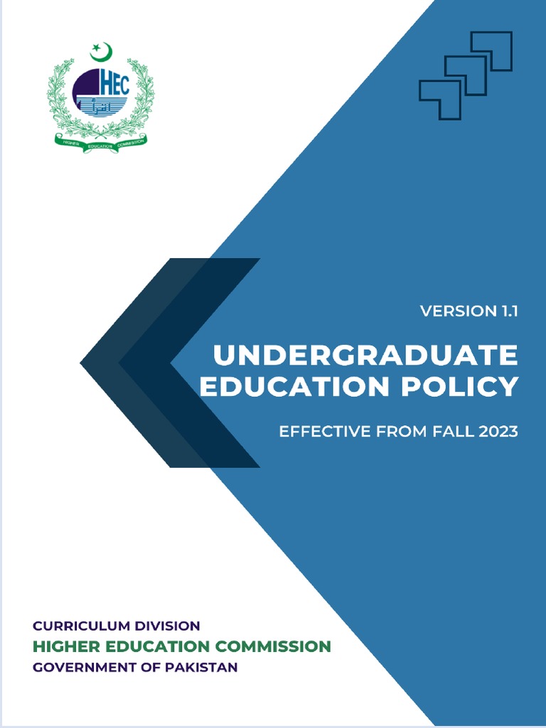 Undergraduate Education Policy Overview | PDF | Bachelor's Degree | Academic Degree
