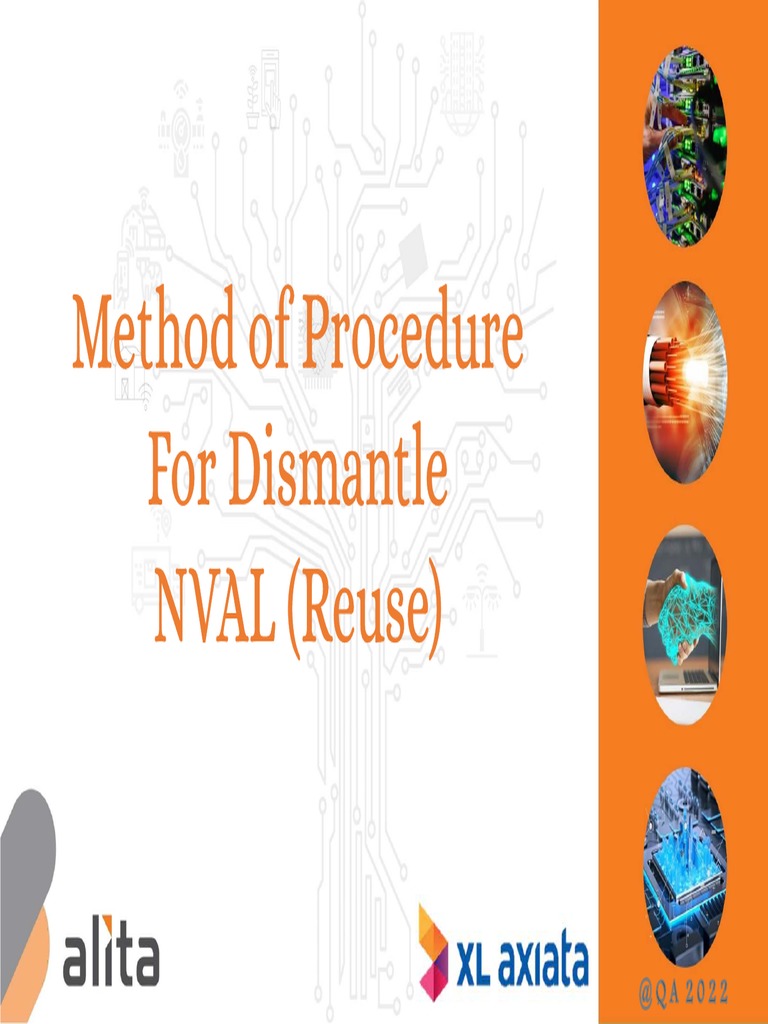 Metode of Procedure For Dismantle NVAL v1 20221128 | PDF