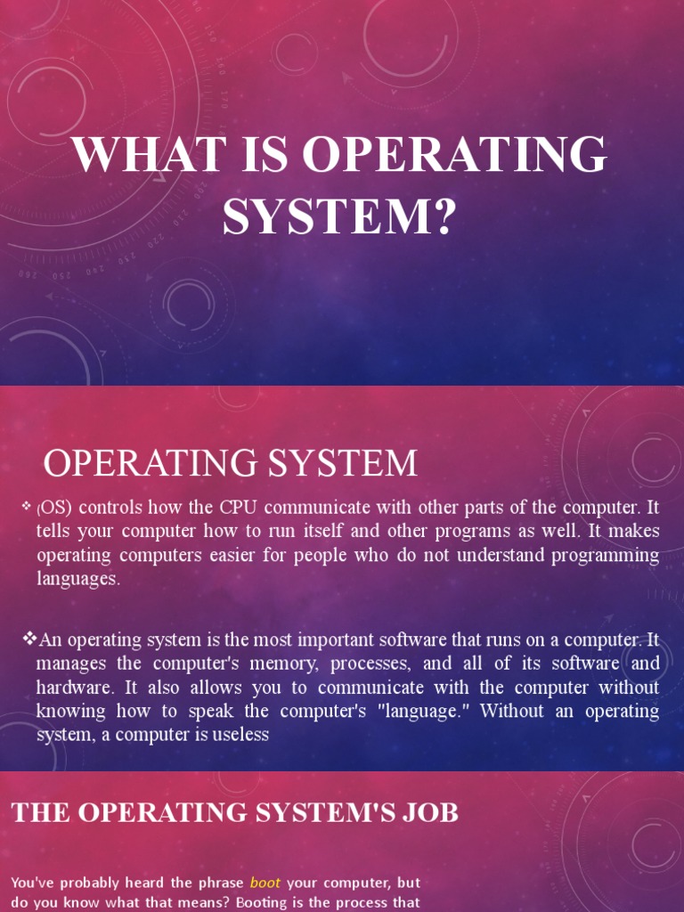 What Is Operating System | PDF | Graphical User Interfaces | Cursor (User Interface)