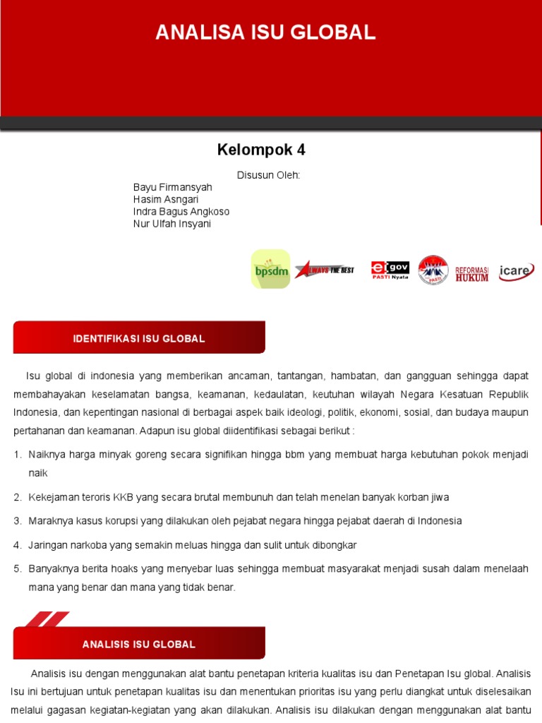 Analisis Isu Global di Indonesia | PDF