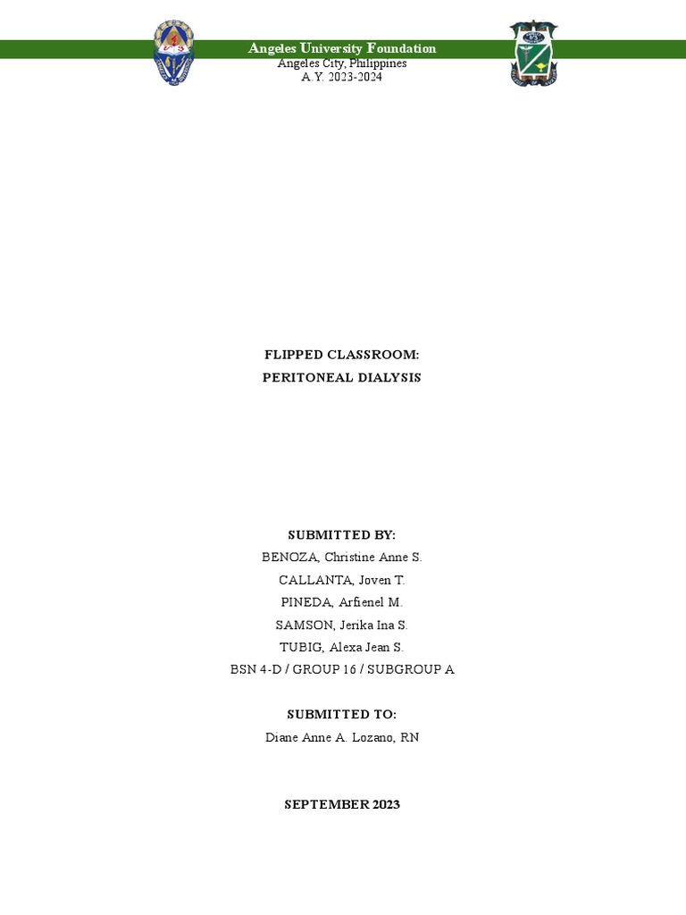 Peritoneal Dialysis Guide 2023 | PDF | Hemodialysis | Medicine