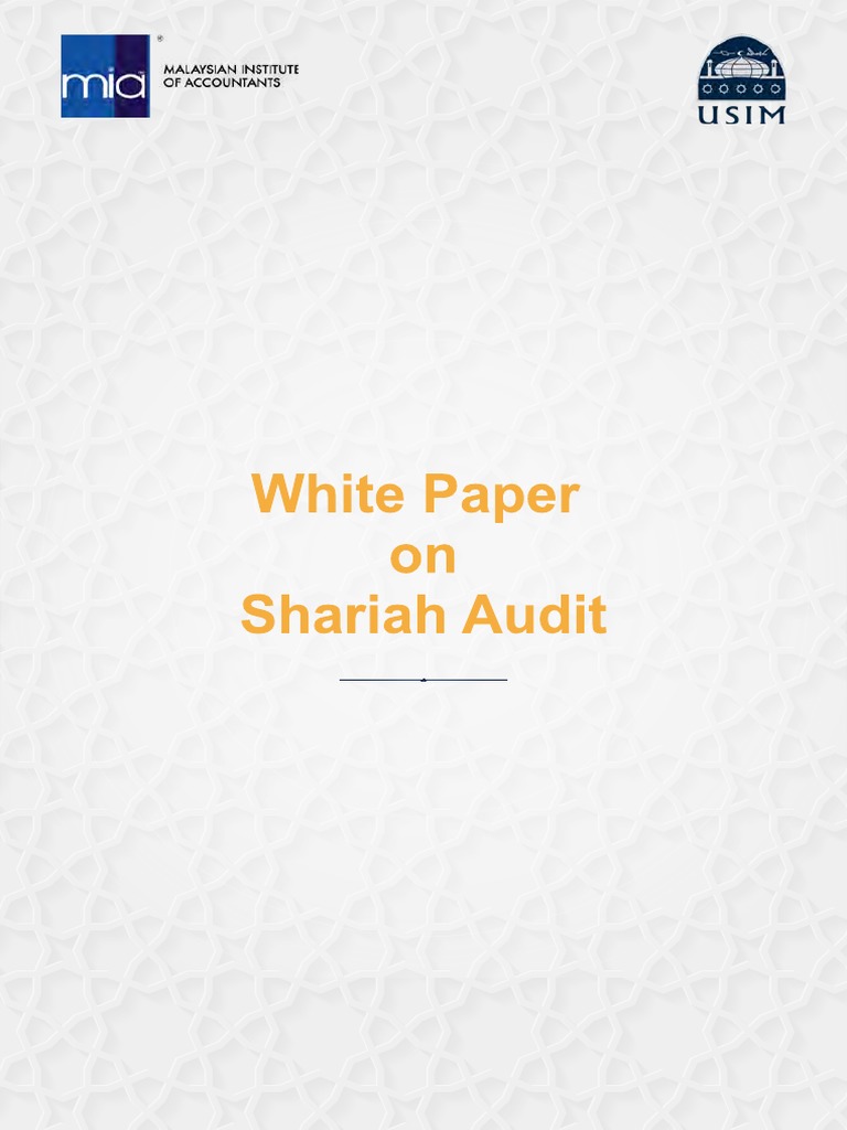 White Paper On Shariah Audit | PDF