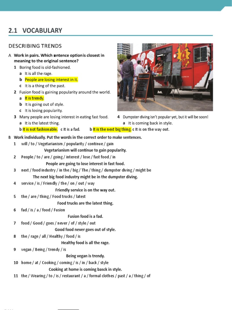 BUS 2.0 Level 4 Lesson Plan 2 Handout 1 | PDF