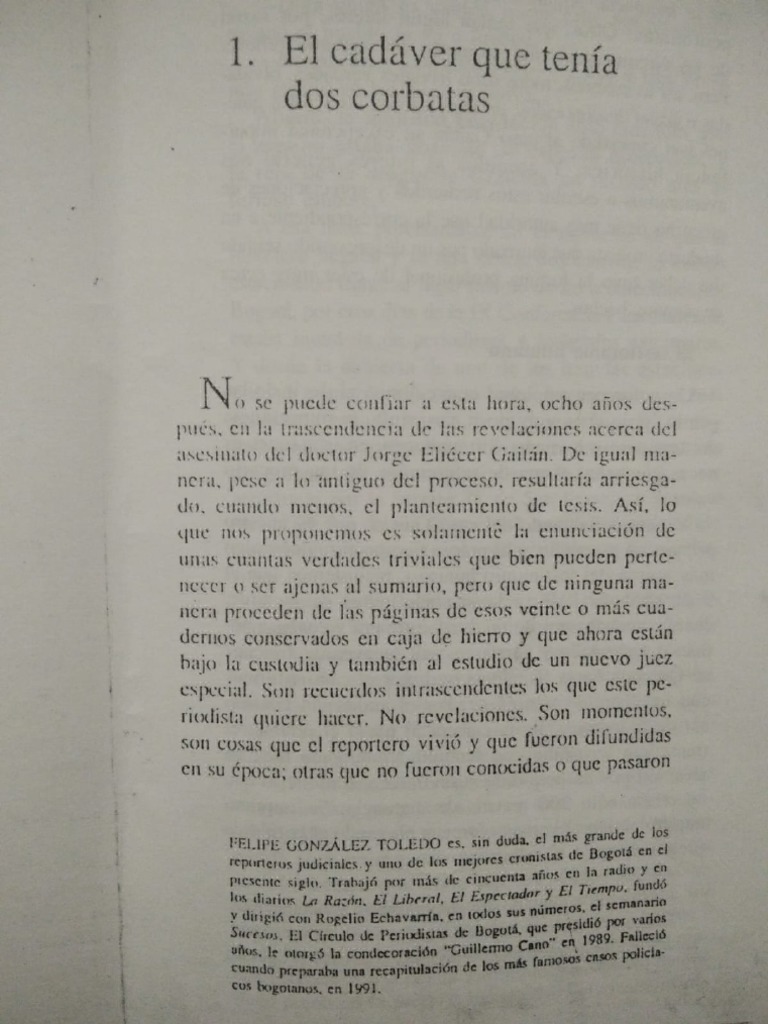 El Cadaver Que Tenía Dos Corbatas. | PDF