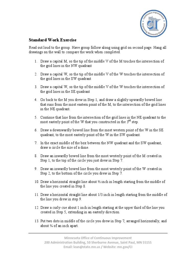 Standard Pig Exercise Directions | PDF