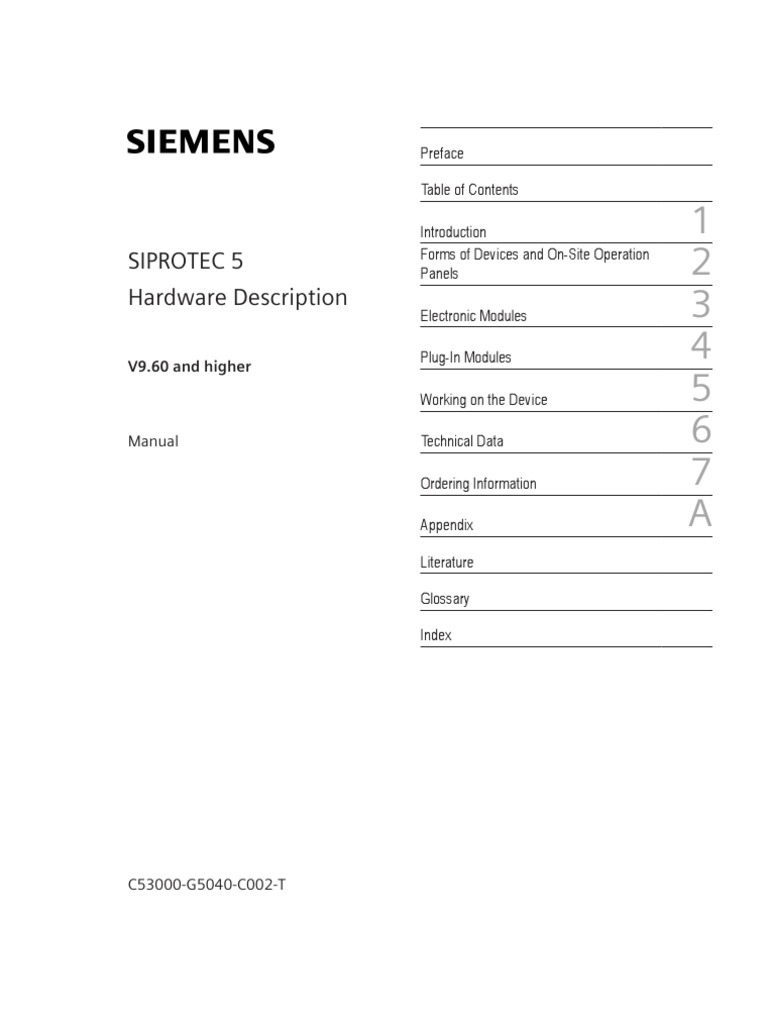 SIP5 Hardware V09.60 Manual C002-T en | PDF | Power Supply | Computer ...