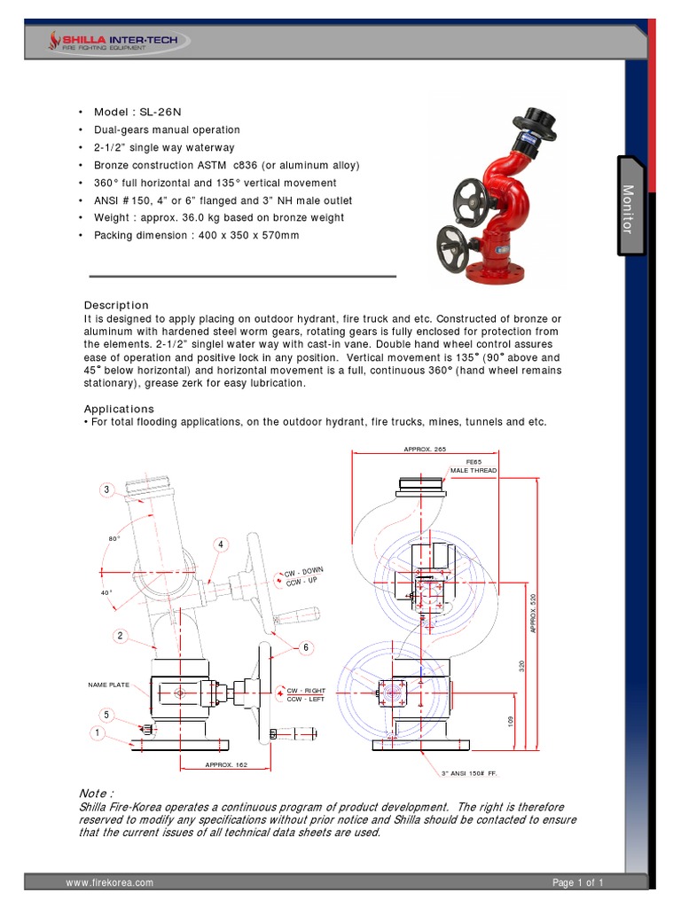 Model: SL-26N: Page 1 of 1 | PDF