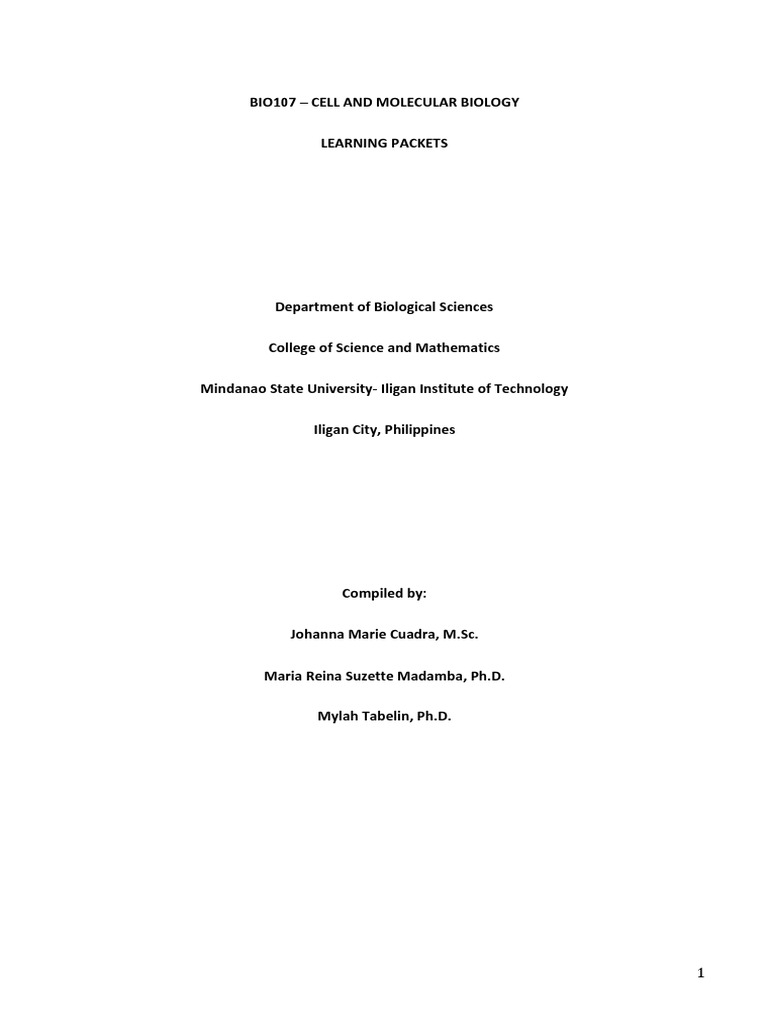 Module 1 Topic 1 Introduction Pdf Cell Biology Endoplasmic Reticulum
