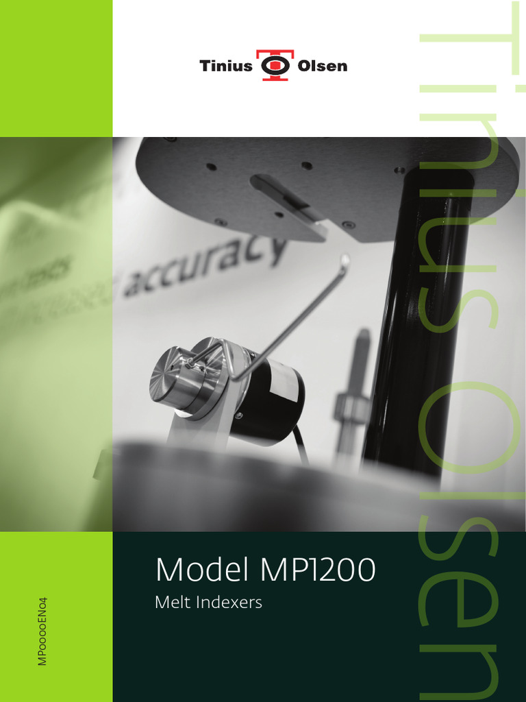 MP1200 Melt Flow Tester Overview | PDF | Computing | Manufactured Goods
