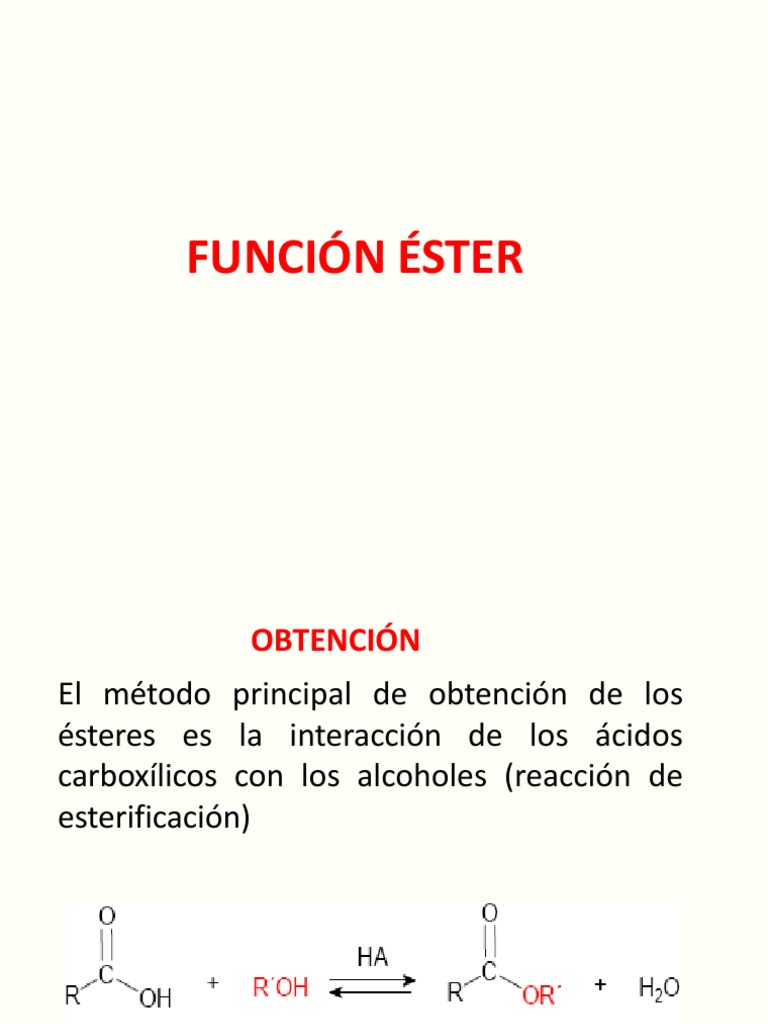 Ésteres: Obtención y Nomenclatura | PDF | Amida | Amina