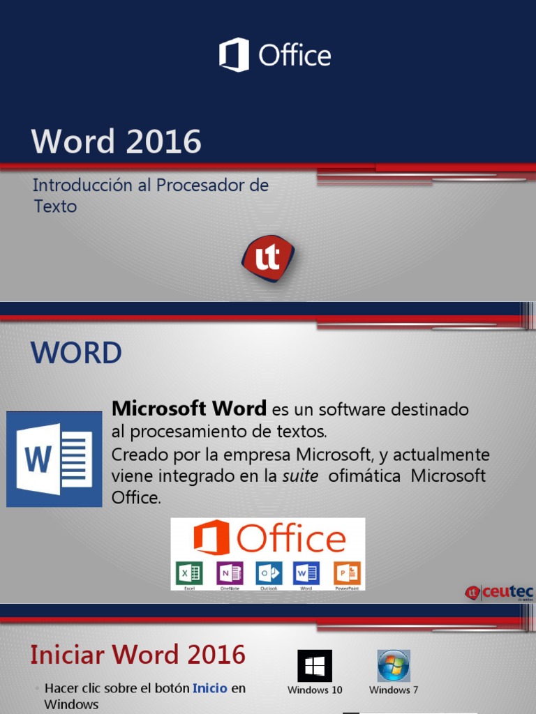 Word 2016 Conceptos Básicos | PDF | Microsoft Word | Software