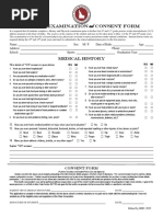 UIL Physical Evaluation Form 2025 | PDF | Physical Examination | Heart