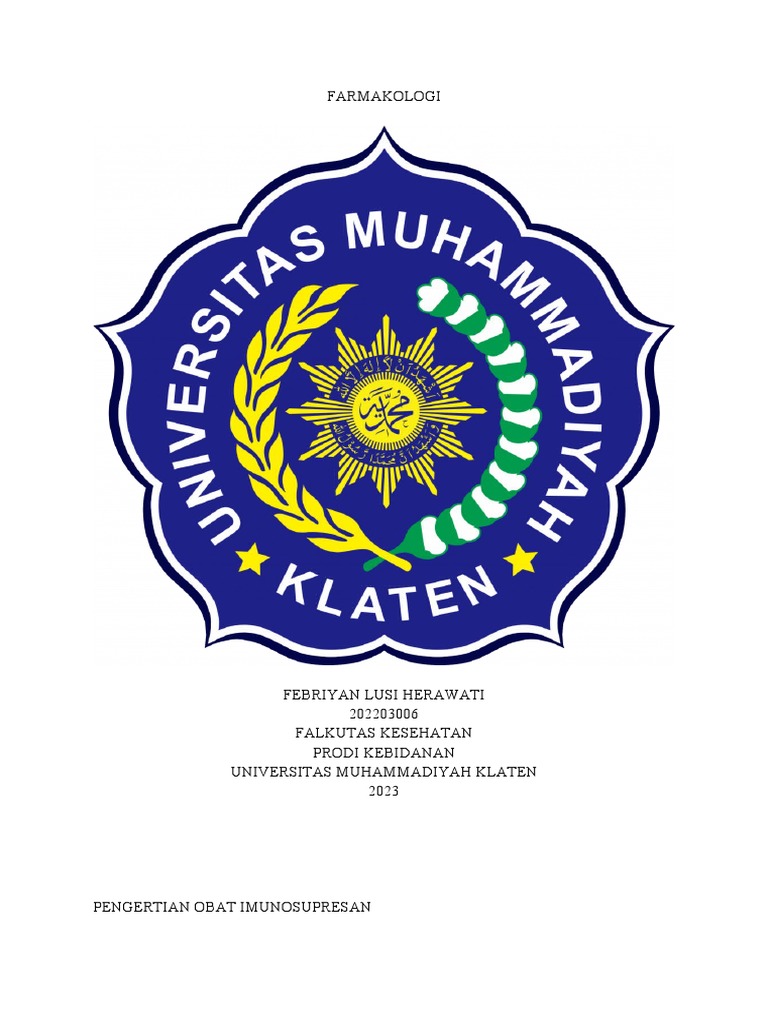 Jenis dan Dosis Obat Imunosupresan | PDF