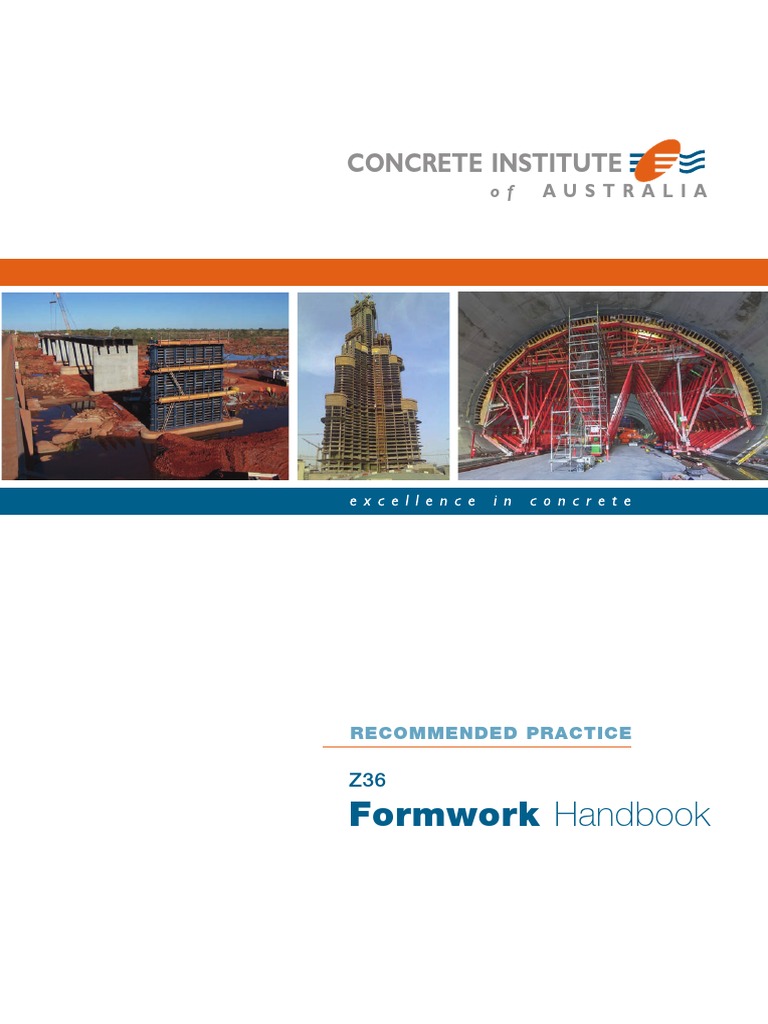 Concrete Institute of Australia - Recomended Practice - Z36 Formwork ...