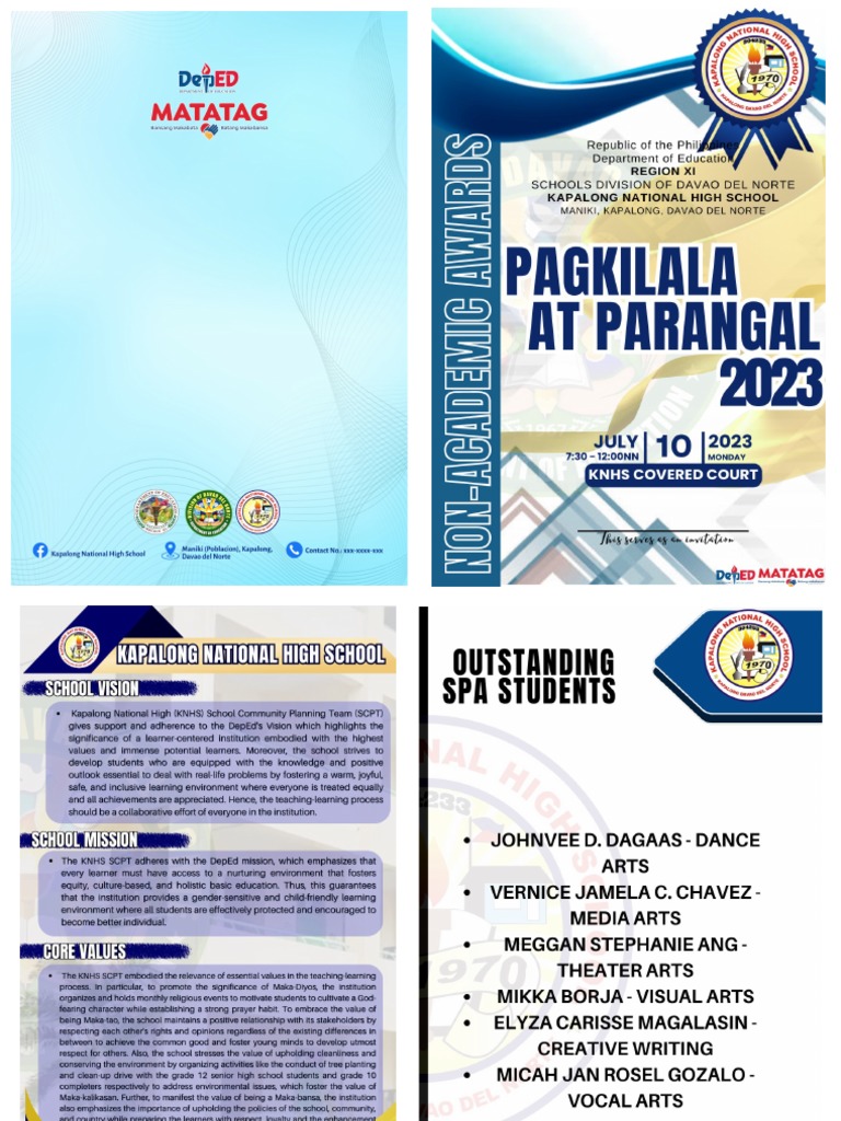 Paalala at Parangal 2023 | PDF