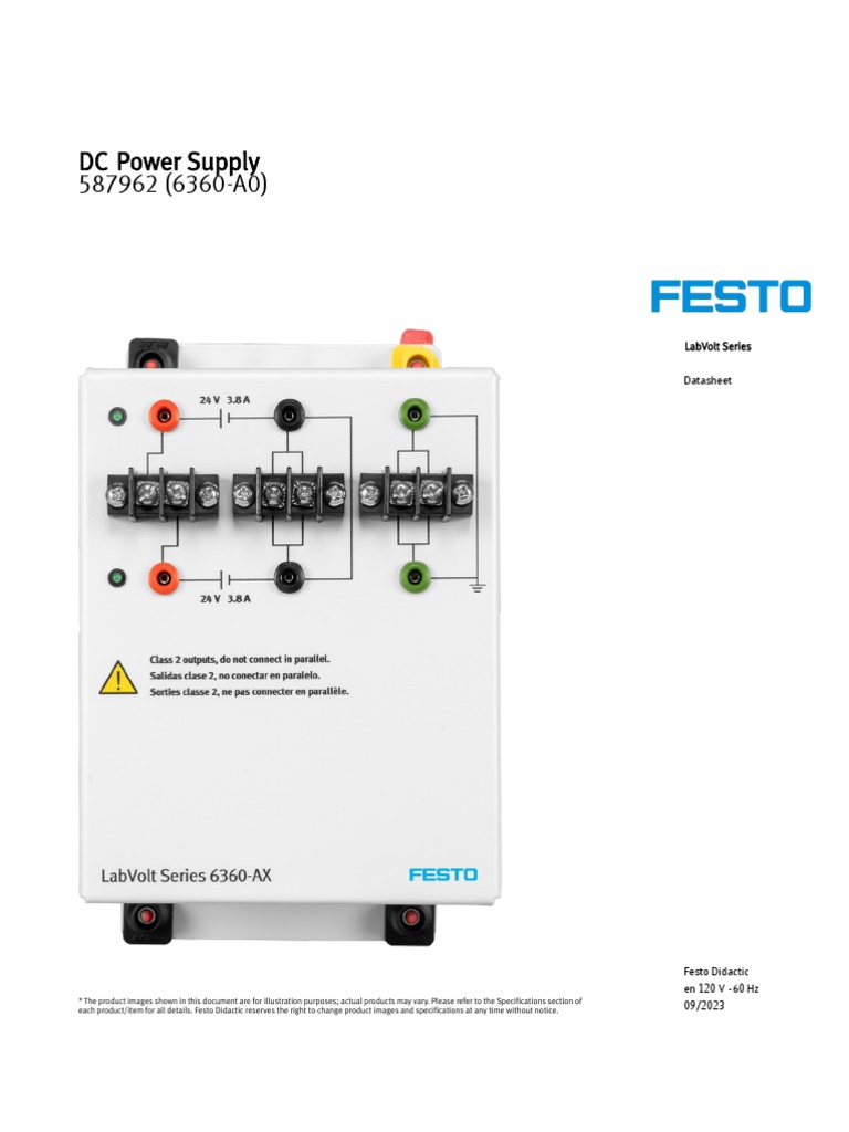 Datasheet 587962 (80-6360-A0) en 120V 60Hz | PDF | Power Supply ...