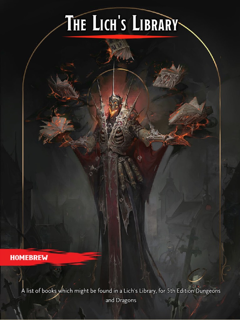 Lich's Library - GM Binder | PDF | Fantasy Role Playing Games | D20 System