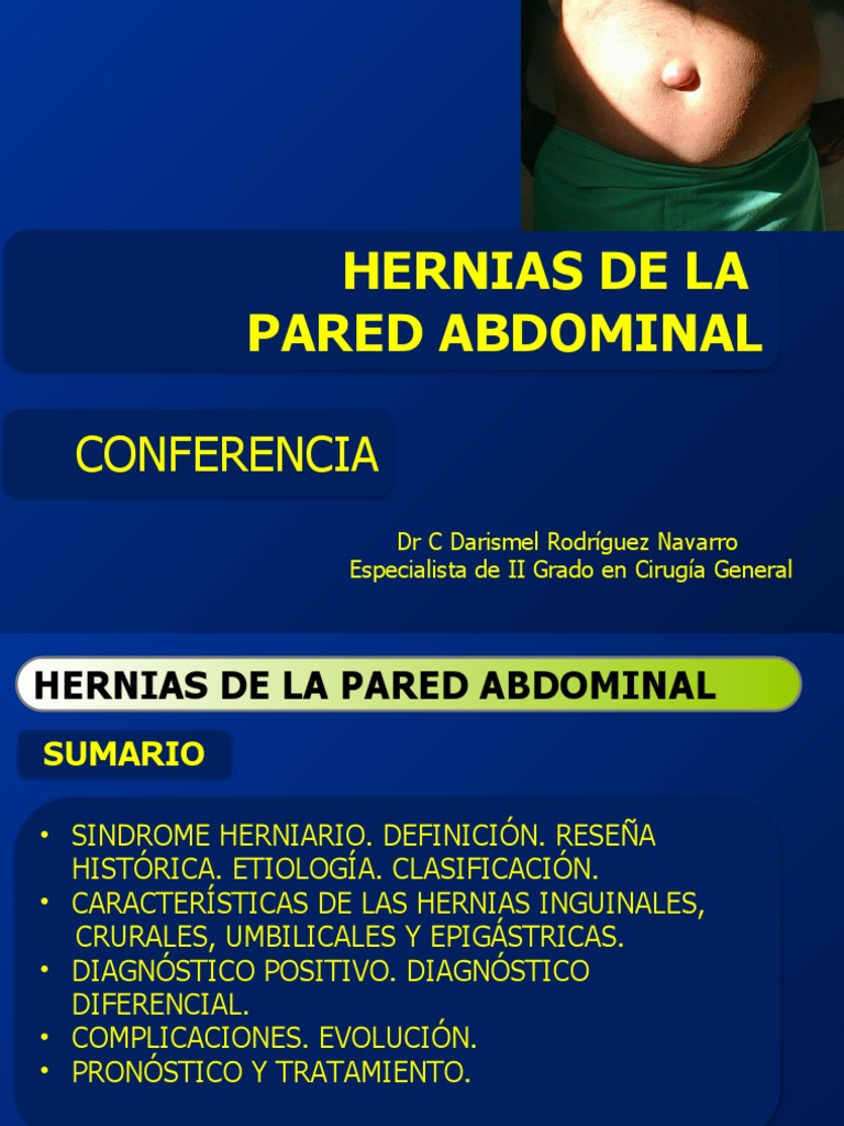 Conferencia Hernias-1 | Descargar gratis PDF | Examen físico | Medicina CLINICA