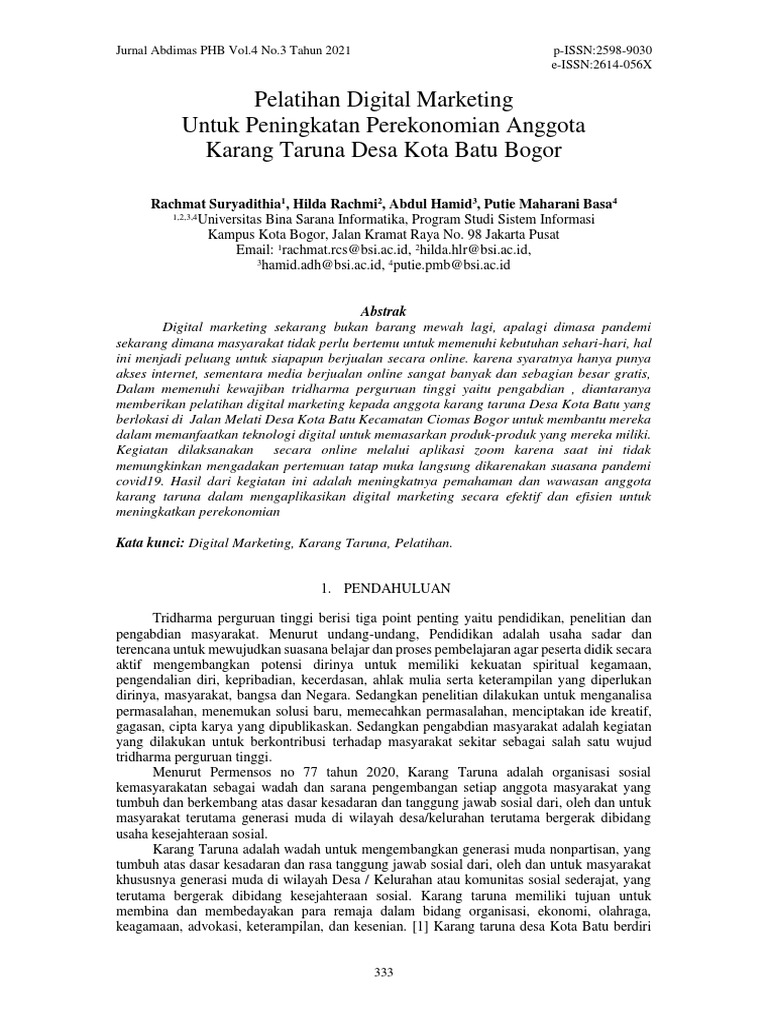 Digital Marketing | PDF | Karier & Perkembangan | Ilmu Sosial