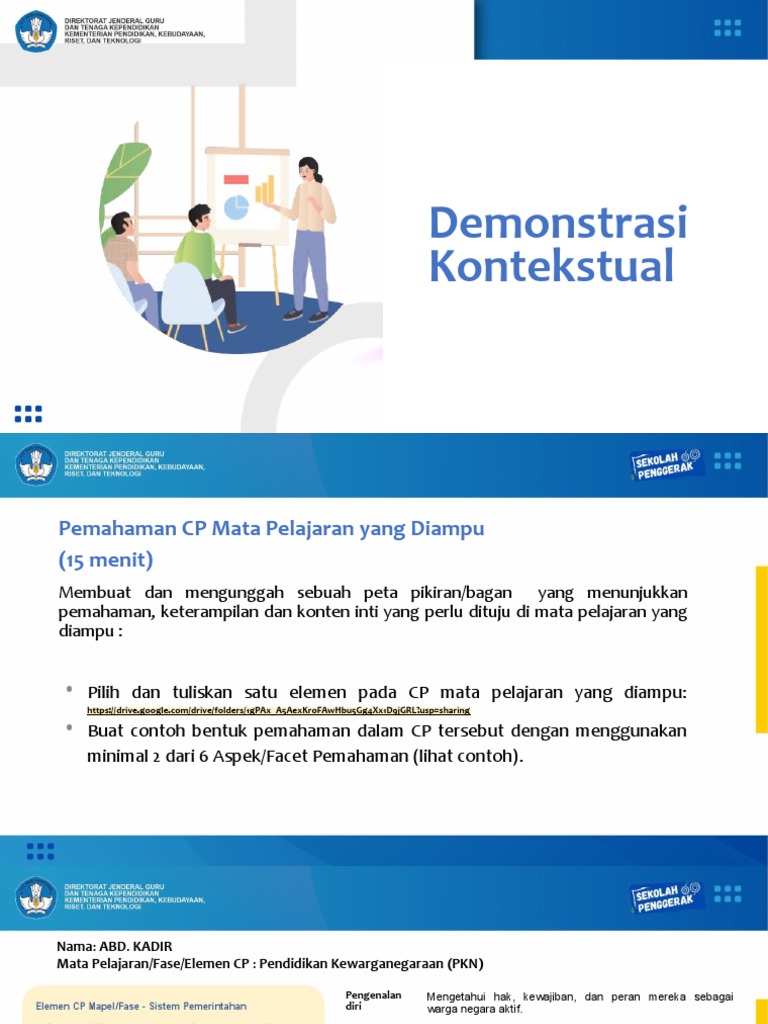 Demonstrasi Kontekstual-Sinkron | PDF