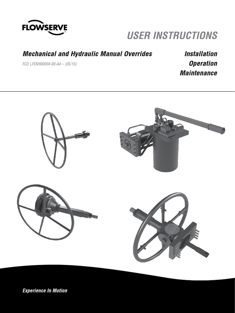 Manual Overrides for Flowserve Actuators | PDF | Valve | Actuator