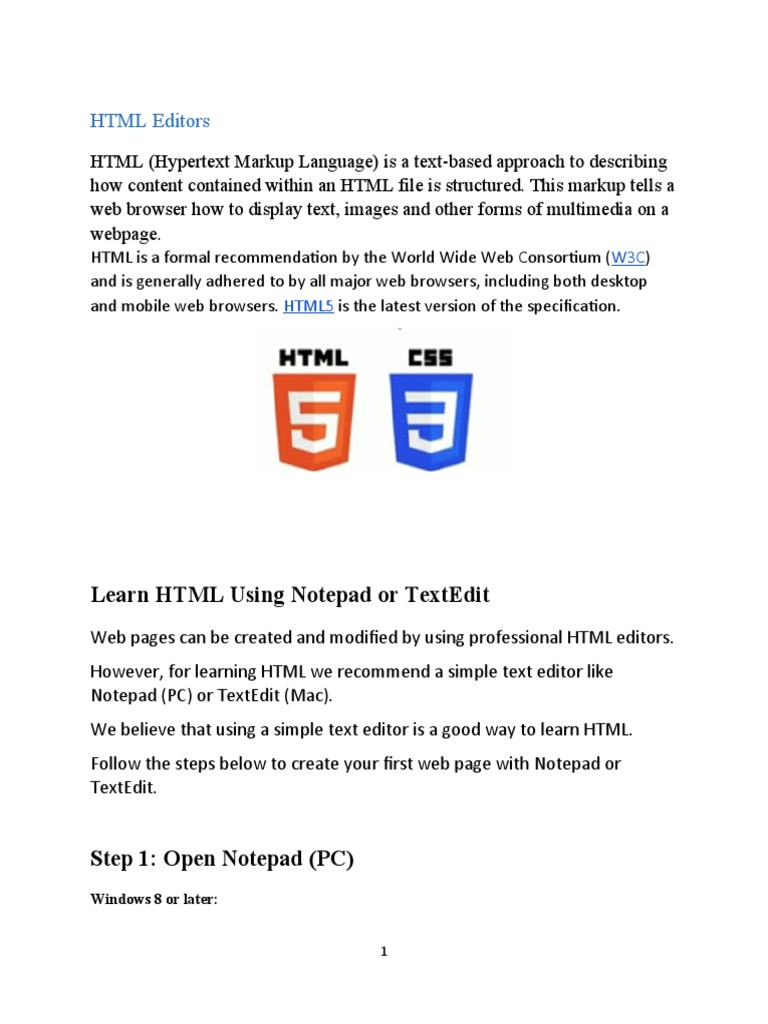 HTML Course Introduction For Igcse | PDF | Html | Html Element