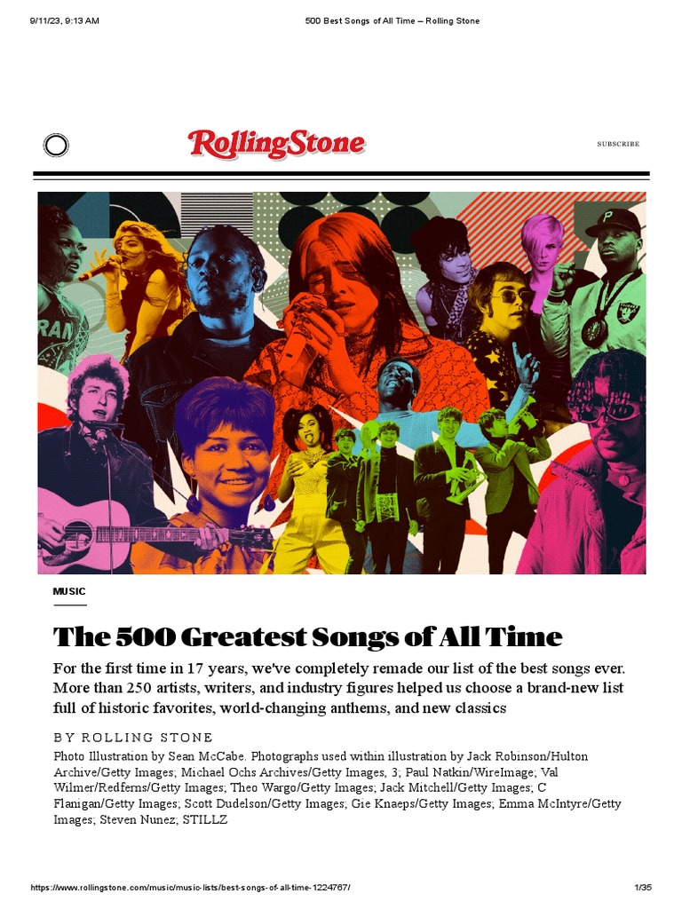 500 Best Songs of All Time - Rolling Stone | PDF