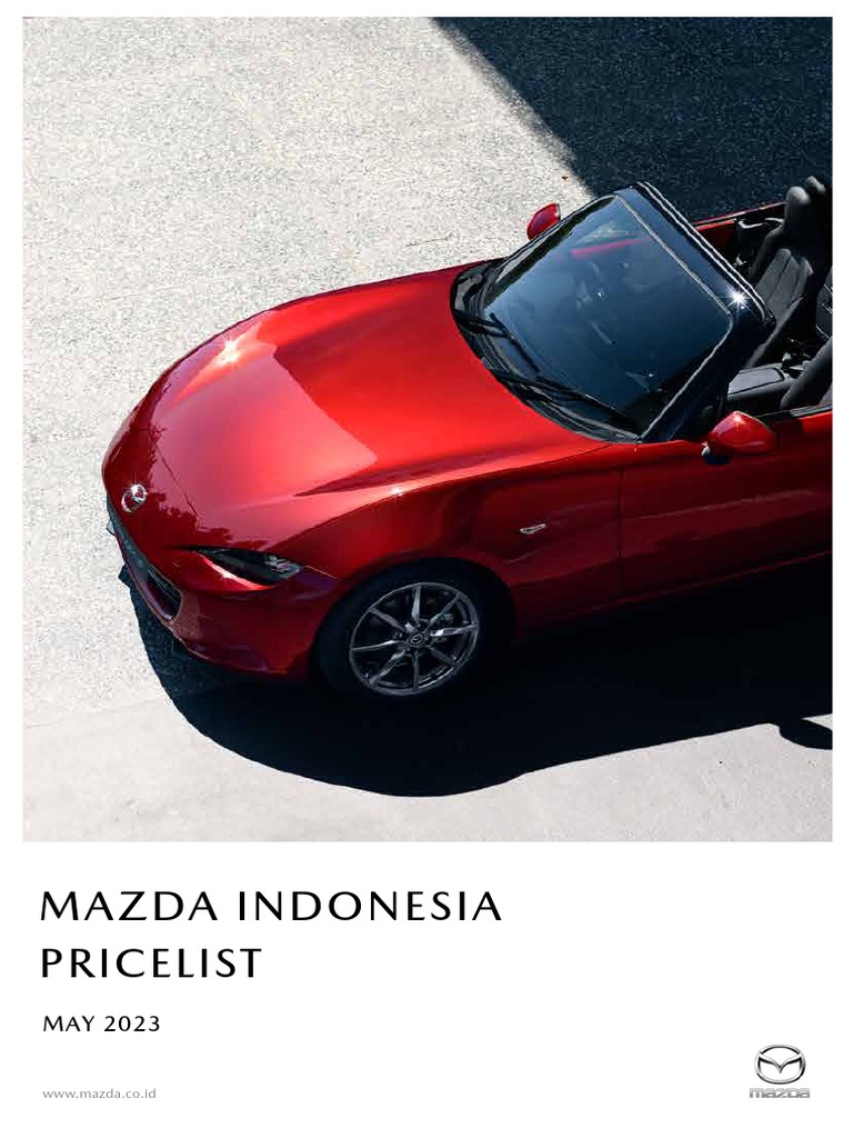 Mazda Indonesia Pricelist Jakarta 2023 With Color Chart | PDF ...