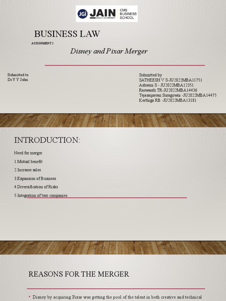 Presentation Team-7 Final | PDF | Pixar | The Walt Disney Company