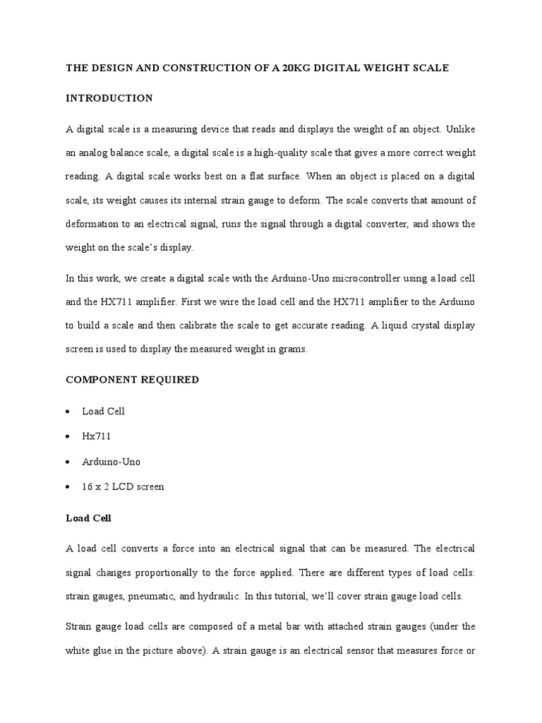 Digital Weight Scale | PDF | Weighing Scale | Weight