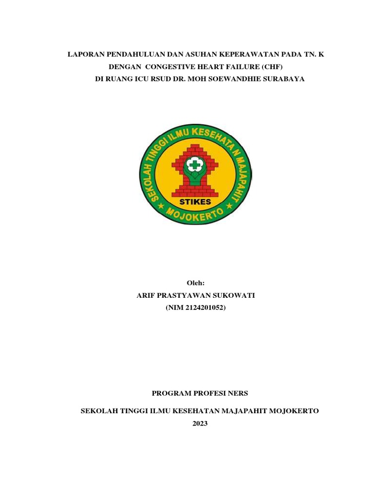 Format Lp Dan Askep Dengan Chf | PDF