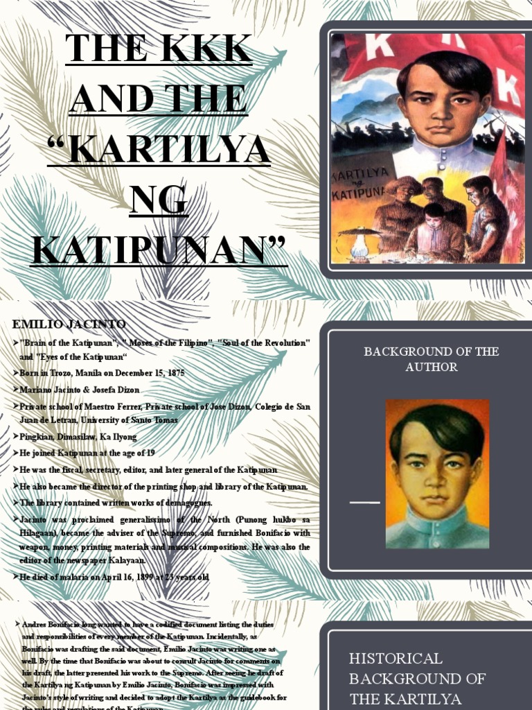 Ge 2 PPT The KKK and The Kartilya NG Katipunan. I.a.noe | PDF | Philippines