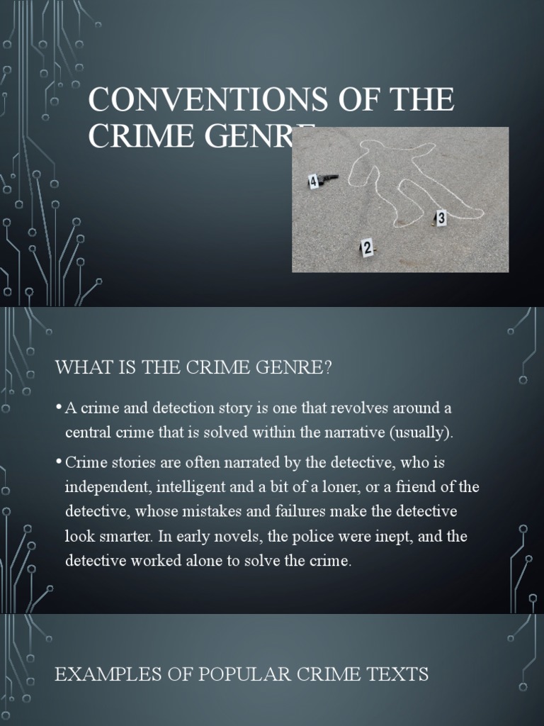 PP Conventions of The Crime Genre For Connect | PDF | Detective | Narration