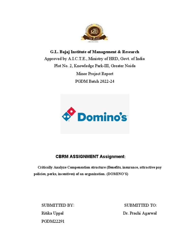 Ritika Uppal - PGDM22291 - CBRM Assignment - 1 | PDF | Employee ...
