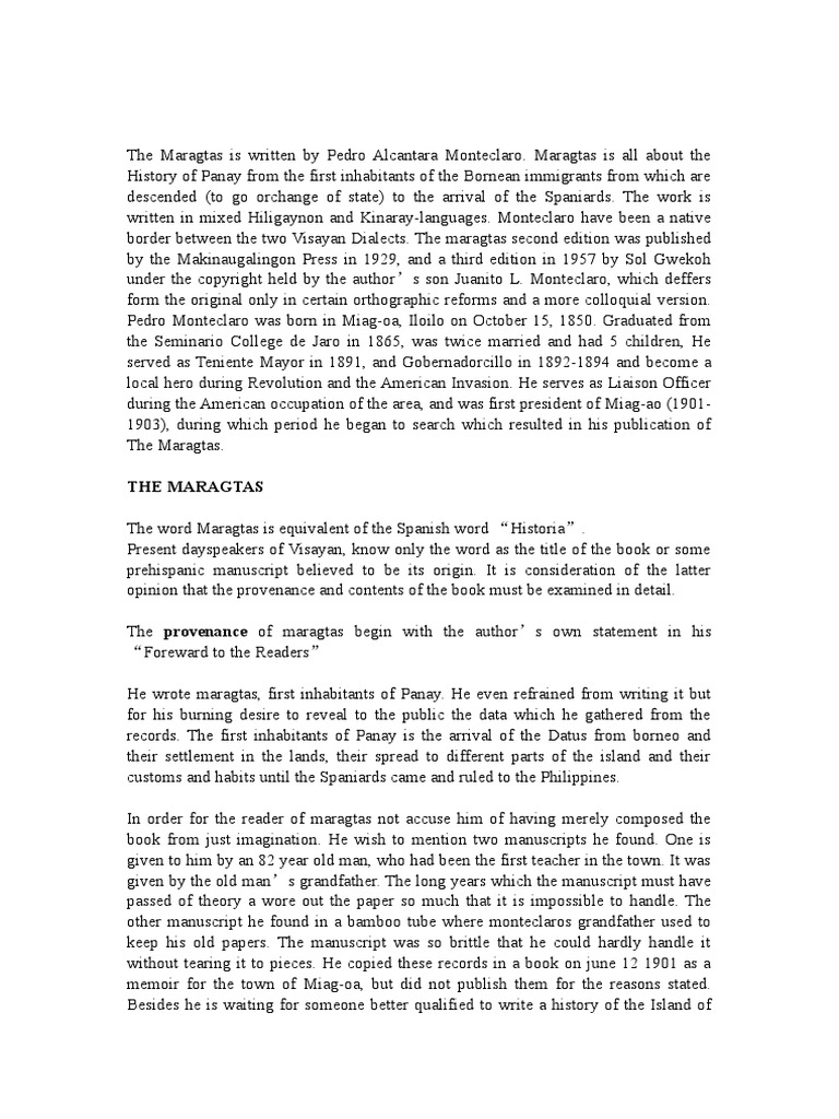 The Maragtas | PDF
