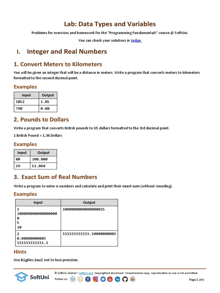 Convert Meters To Kilometers - Problem Description | PDF | Letter Case | Data Type