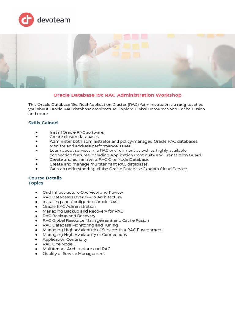Oracle 19c RAC Admin Training | PDF