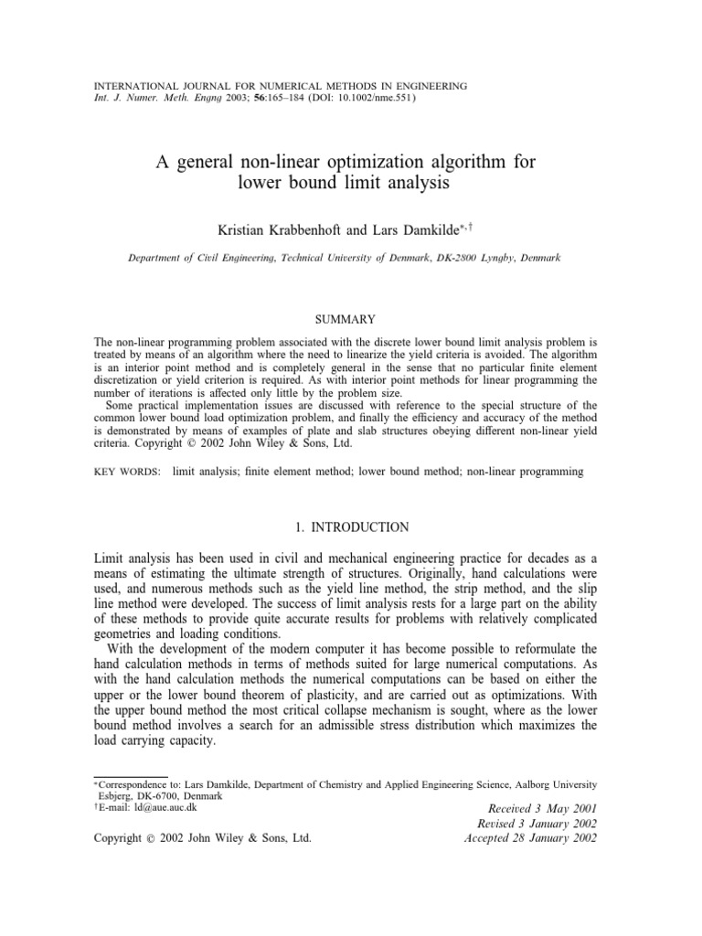 03.2003 IJNME Optim | PDF | Linear Programming | Mathematical Optimization 03.2003 IJNME Optim | PDF | Linear Programming | Mathematical Optimization